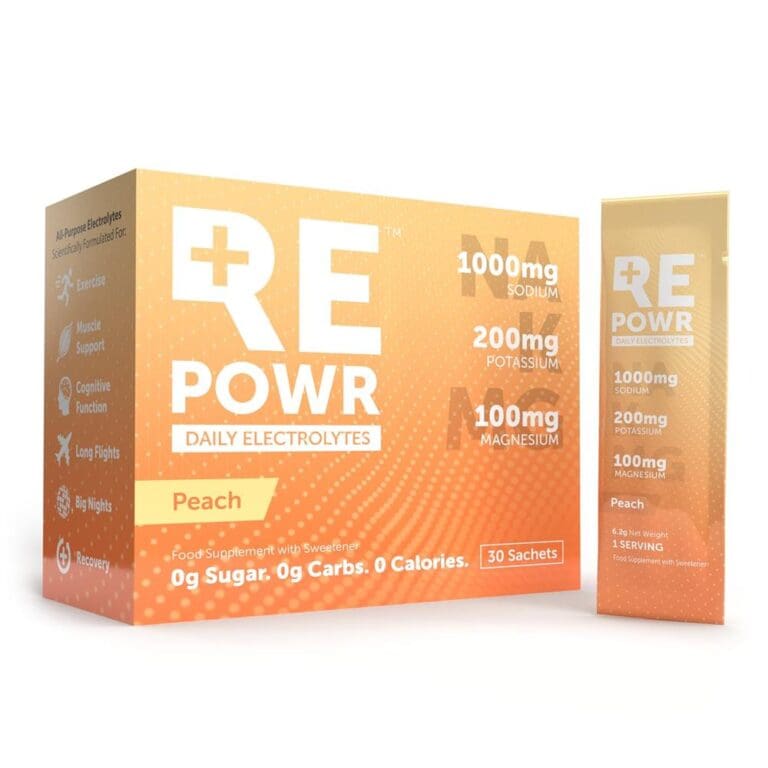 Peach 30 Sachets | Clean Electrolytes For Healthy People - Health Box